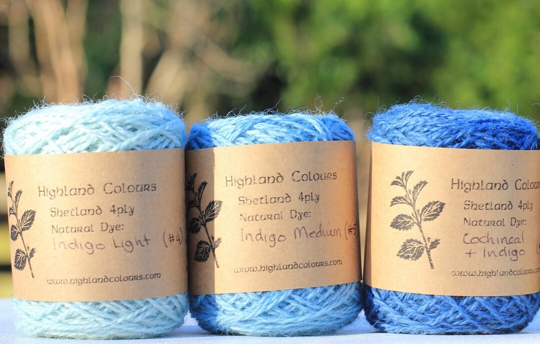 Shetland Yarn, Plant Dyed, 4ply Sock Fingering Jumper Weight, Spun in ...