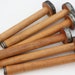 Vintage Wooden Bobbins Metal Bound Ends 8 X 1 - Etsy