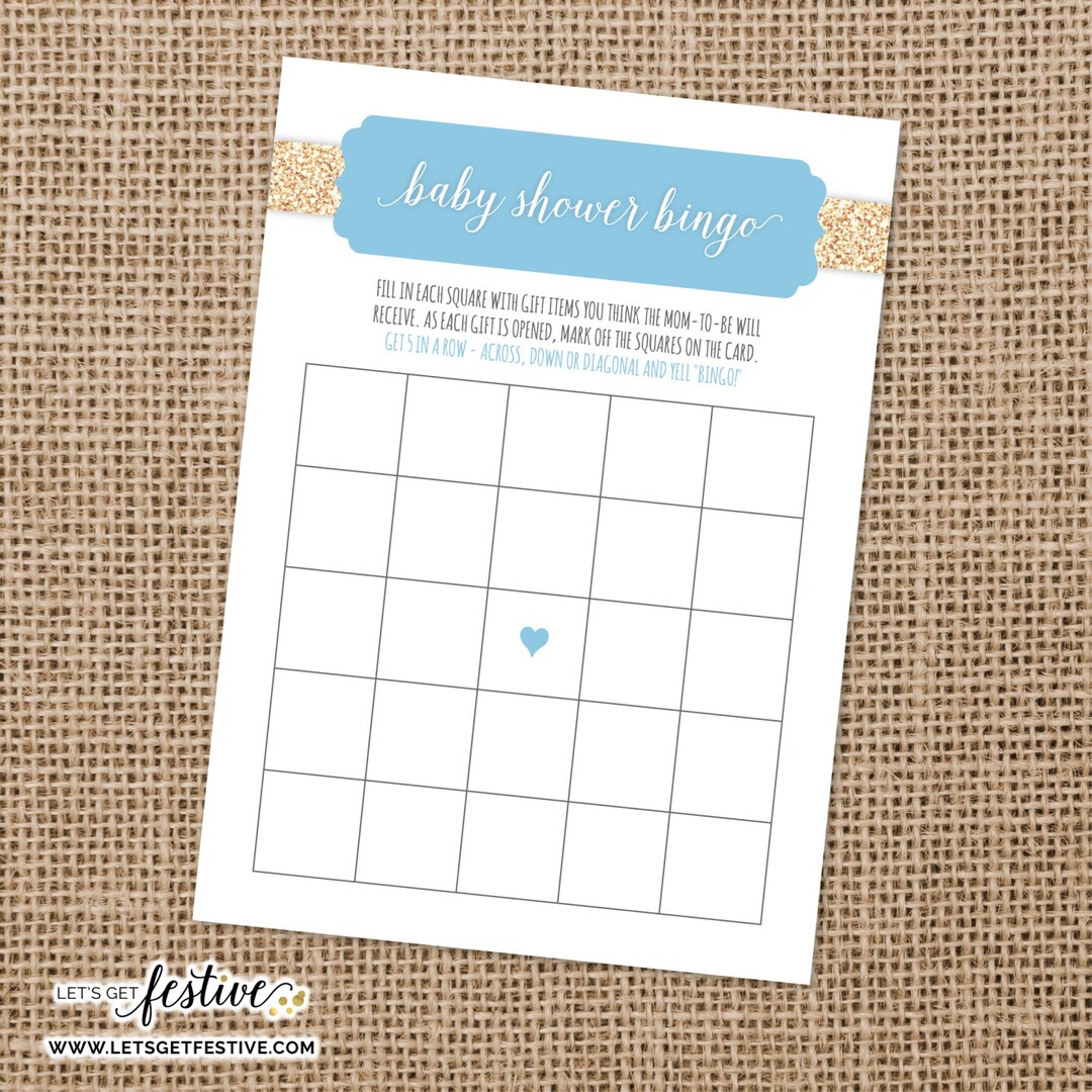 Baby Shower Bingo | Baby Shower Game - Etsy