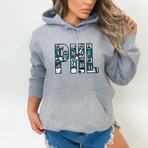 PHL Philadelphia Eagles Unisex Hooded Sweatshirt - Etsy