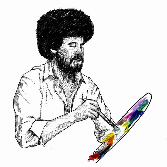 Bob Ross Etsy