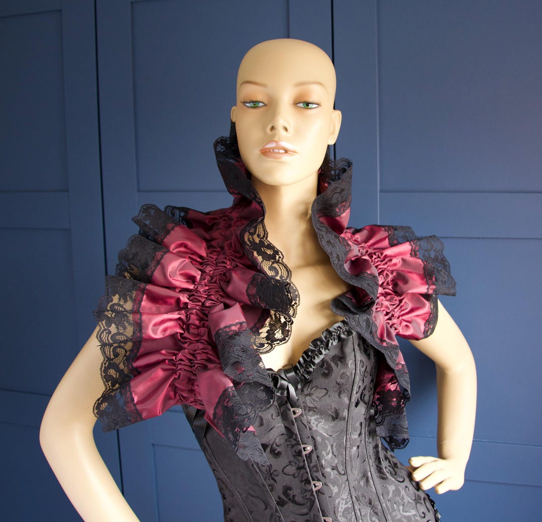 Victorian Gothic Opera Shrug. Steampunk Burlesque Ruffle Bolero ...