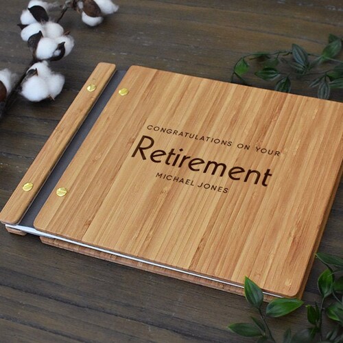 Retirement Guest Book Personalized Retirement Gift - Etsy