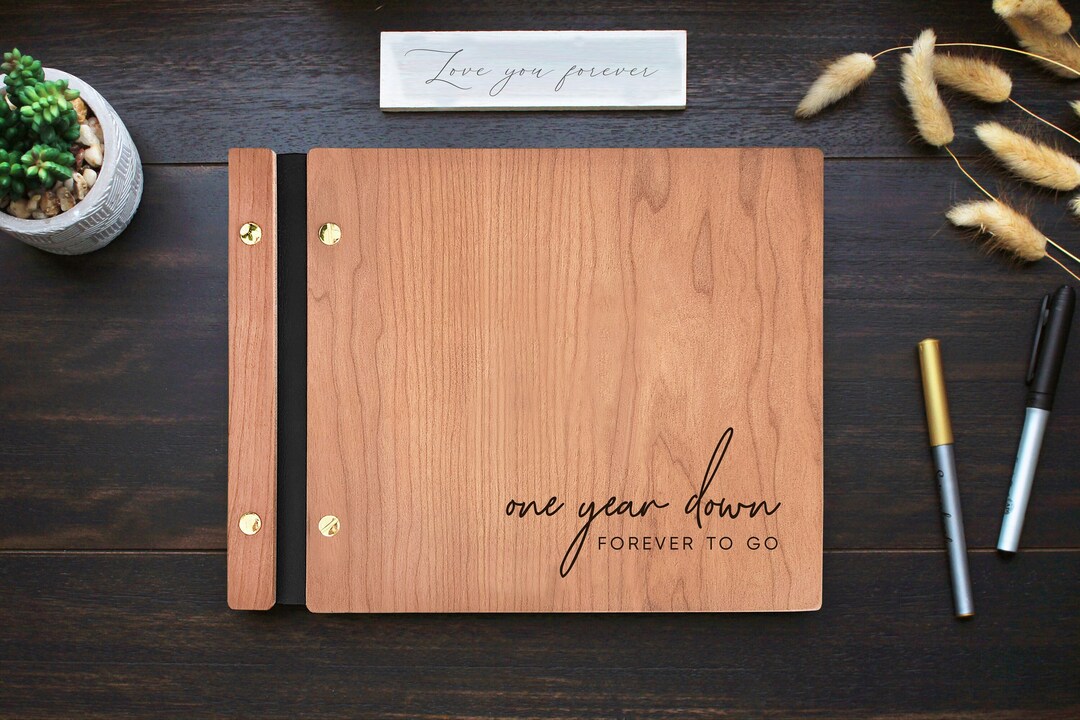 First Anniversary Scrapbook Gift | Paper 1st Anniversary Gift | One ...