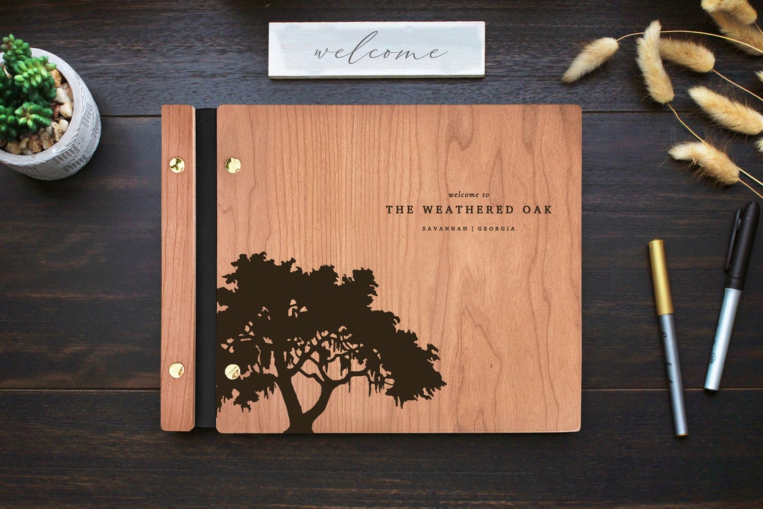 Southern Charm Airbnb Guest Book Southern Oak Tree Guestbook Spanish ...
