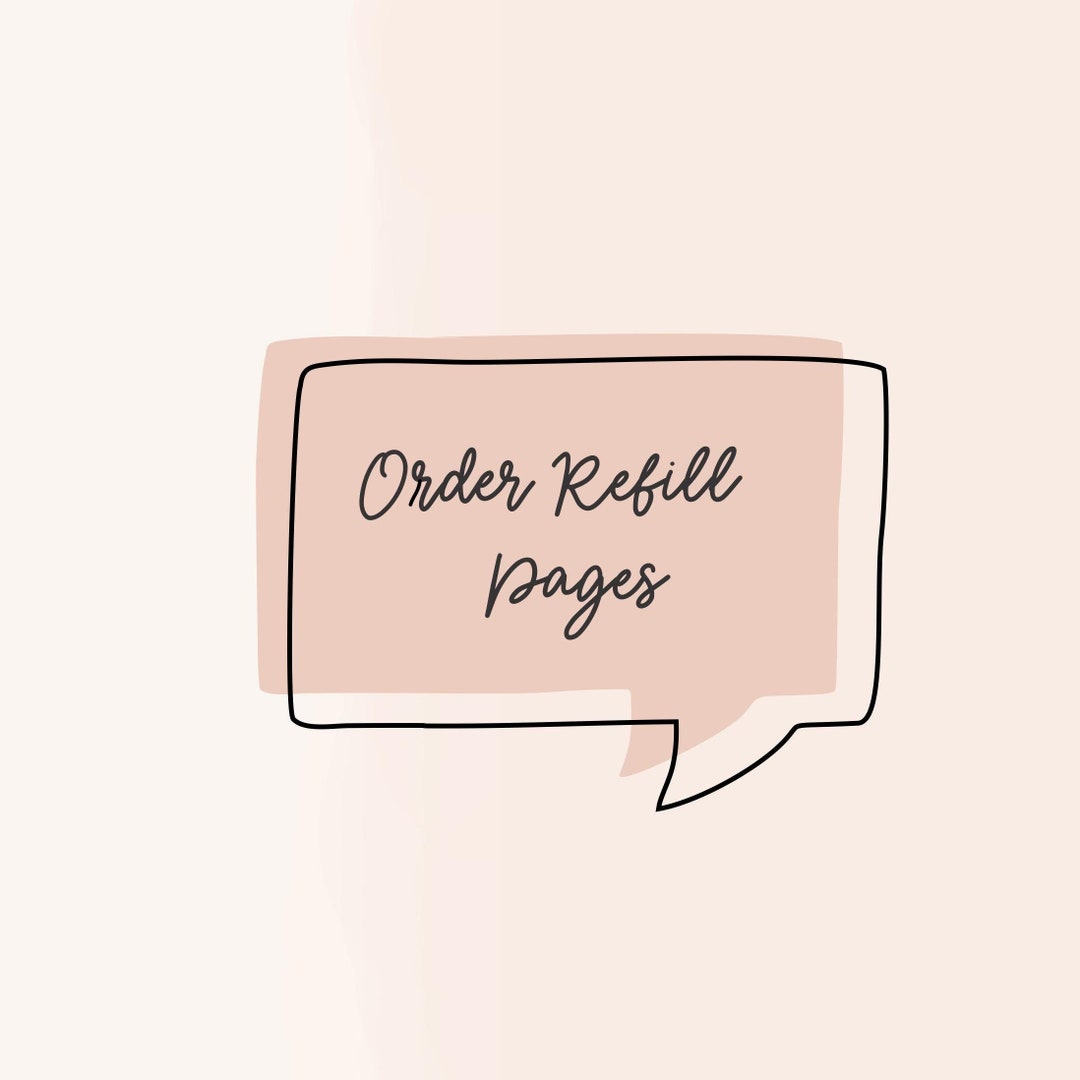 Refill Pages for Guest Books - Etsy