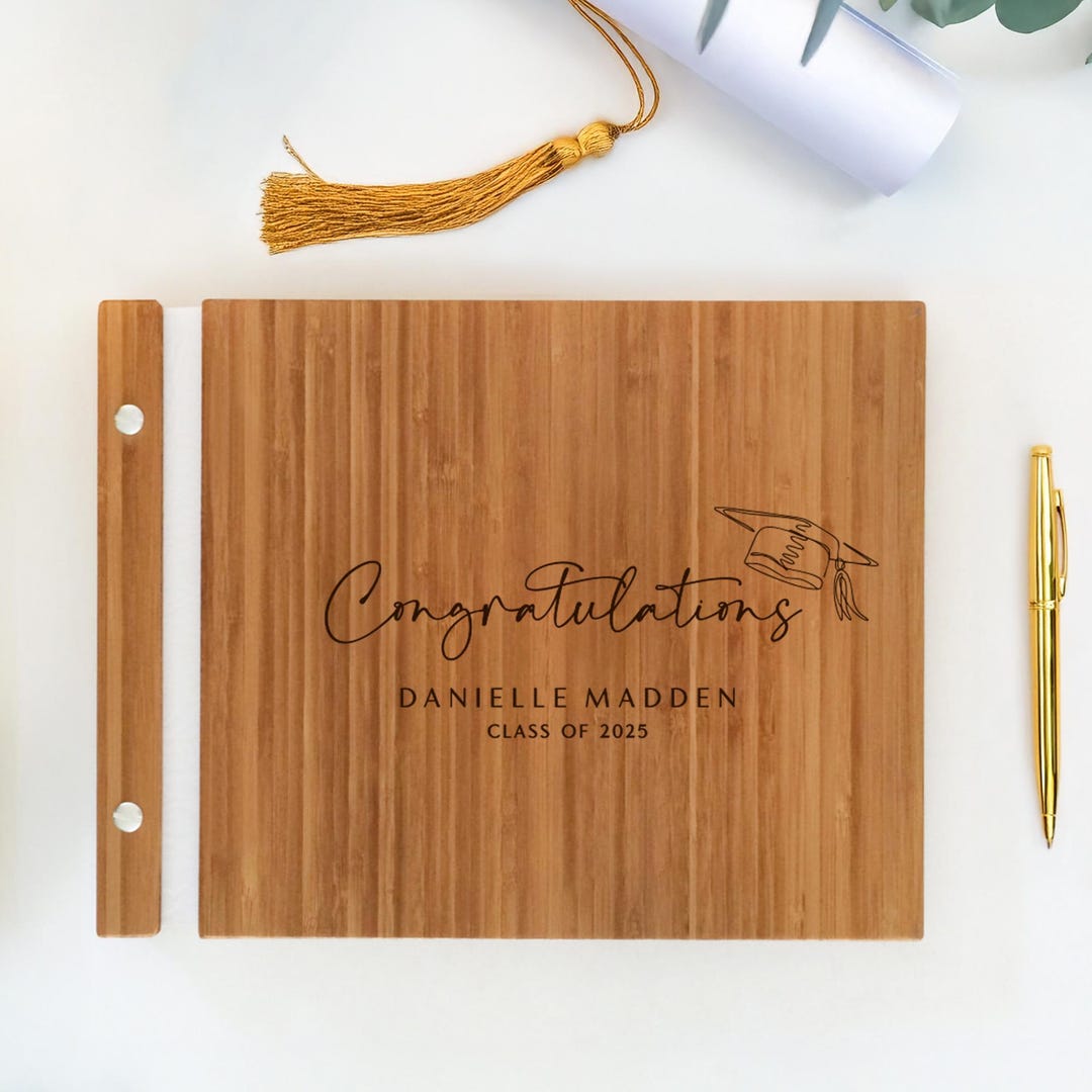 2025 Graduation Party Guest Book High School Grad College Grad Congrats ...