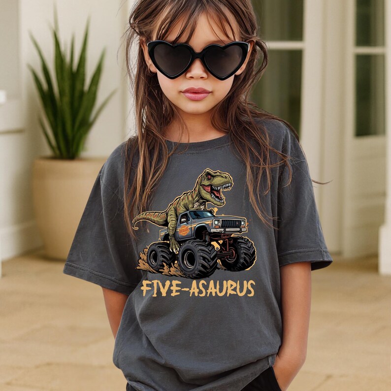Dinosaur Birthday Shirt, 2 Rex, Three Rex, Four Asaurus, Five Asaurus ...