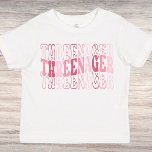 3rd Birthday Shirt, Threenager Toddler Shirt, Third Birthday Toddler ...