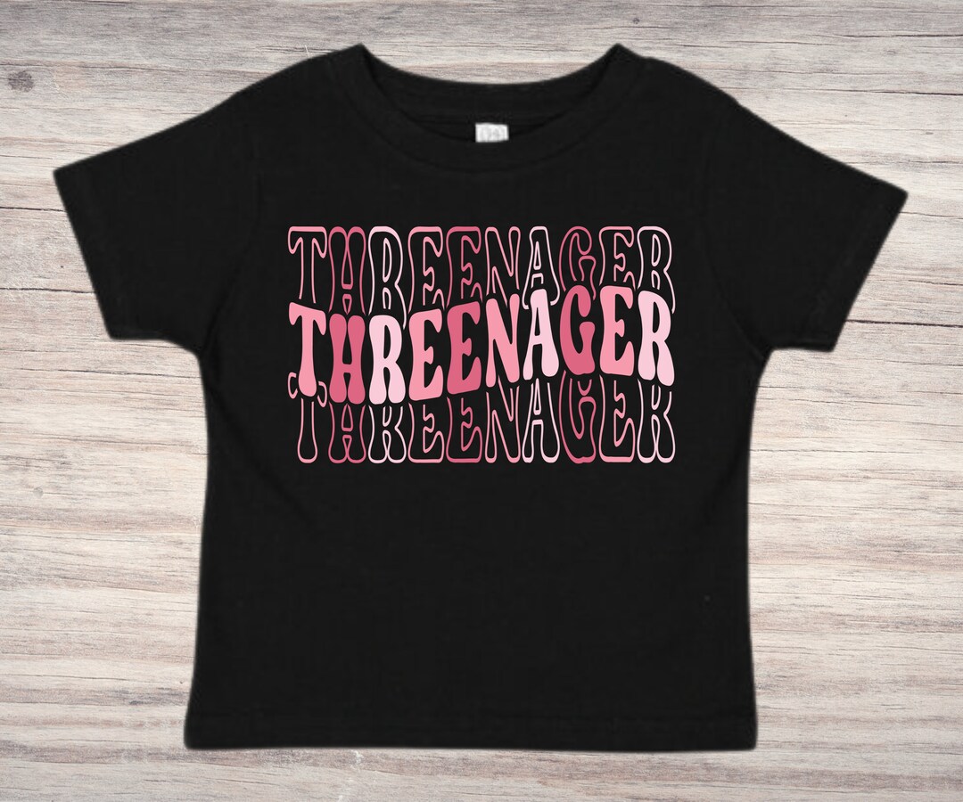 3rd Birthday Shirt, Threenager Toddler Shirt, Third Birthday Toddler ...