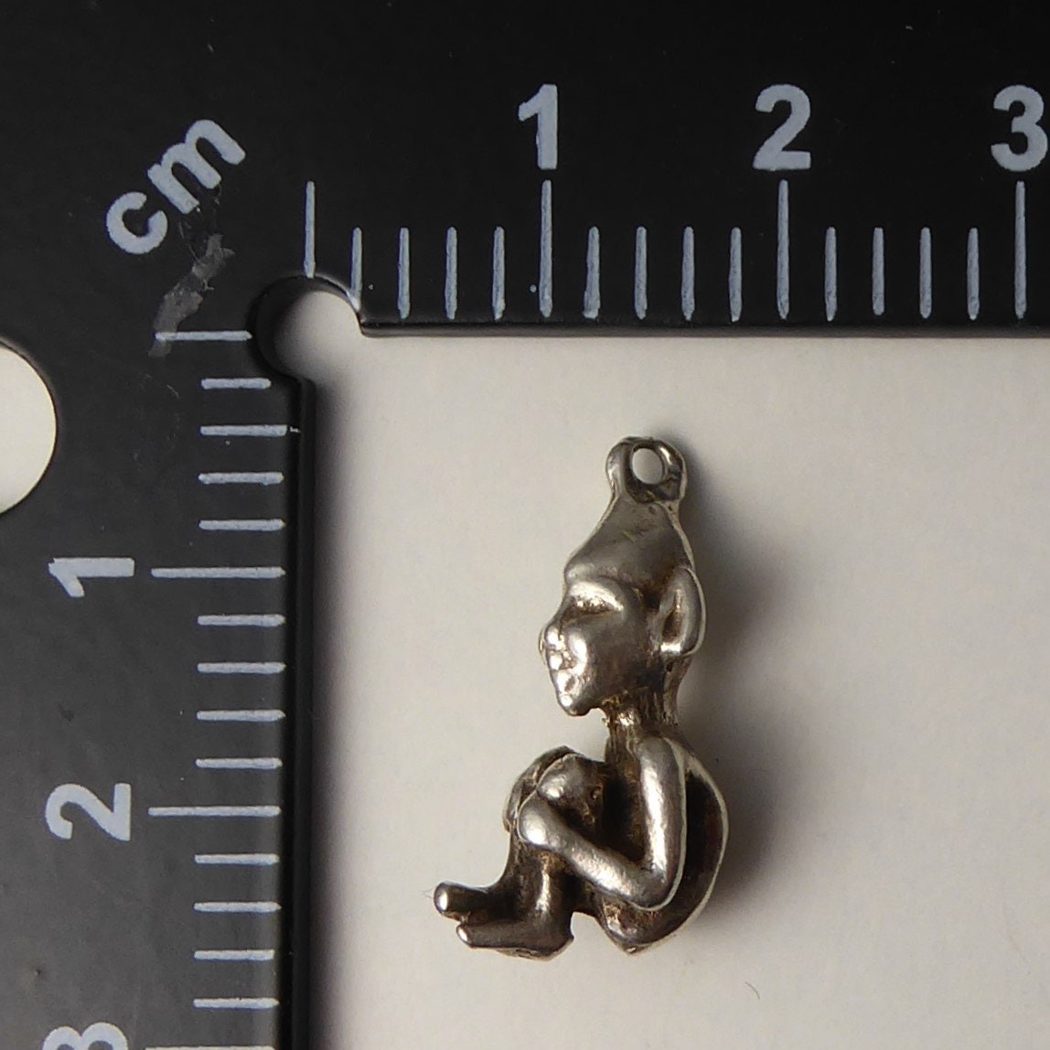 Silver Cornish Pixie Charm / Sterling / Vintage / Bracelet