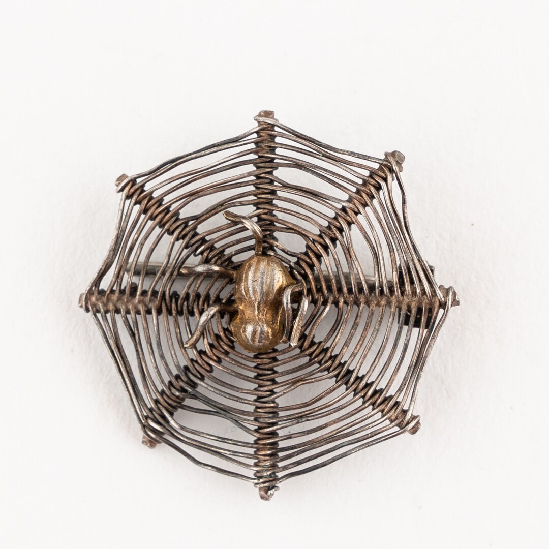 Antique Victorian Sterling Silver Spider Web Brooch for Repair - Etsy