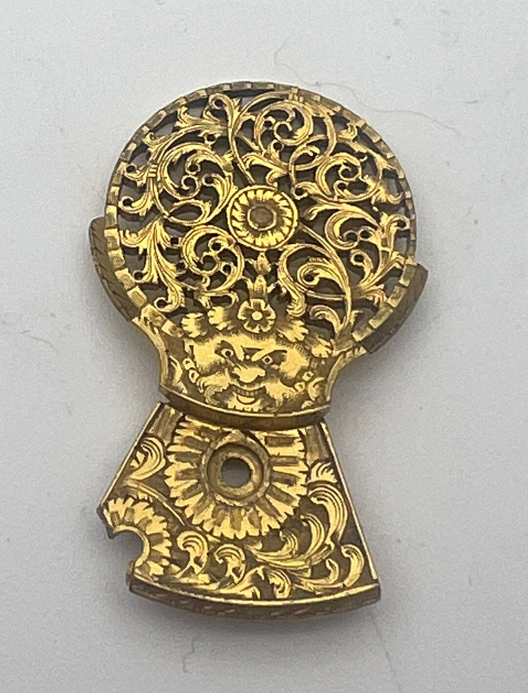 Antique Verge Fusee Pocket Watch Balance Cock Gargoyle Face - Etsy