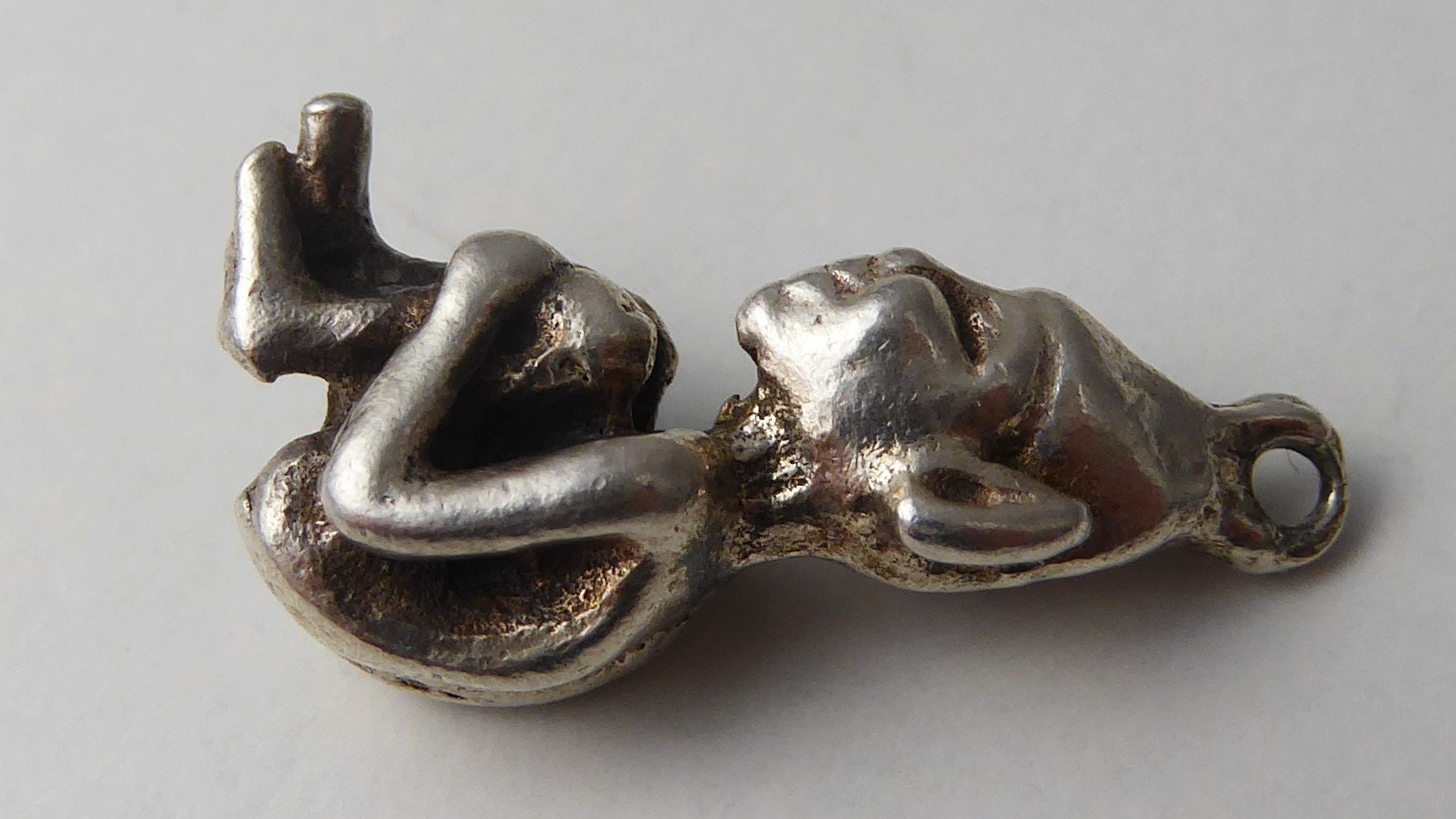 Silver Cornish Pixie Charm / Sterling / Vintage / Bracelet