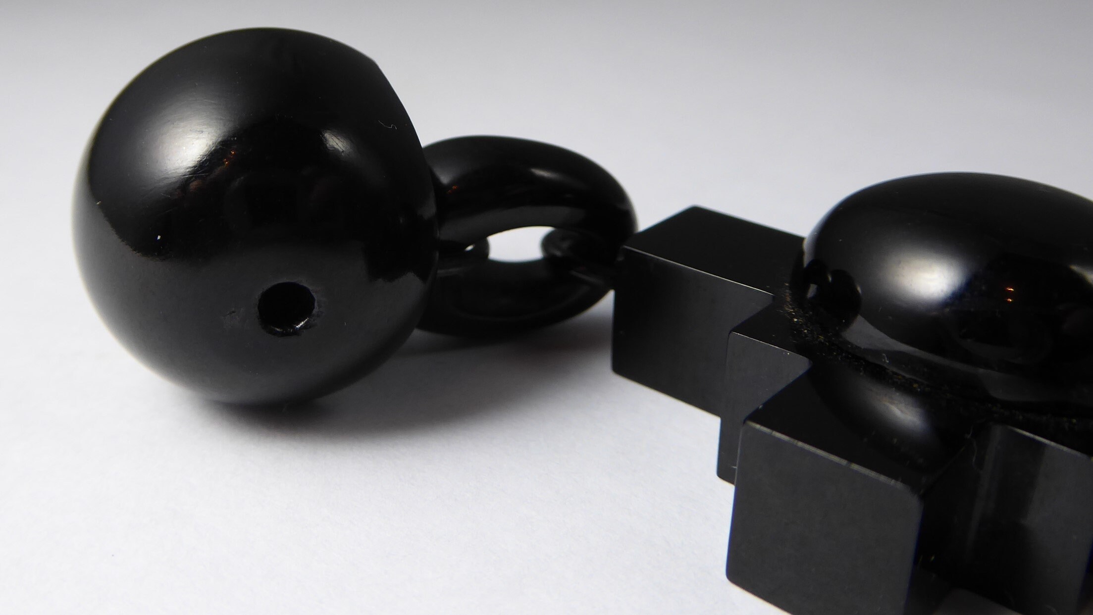 Antique Victorian Religious Crucifix Whitby Jet Mourning Cross Pendant