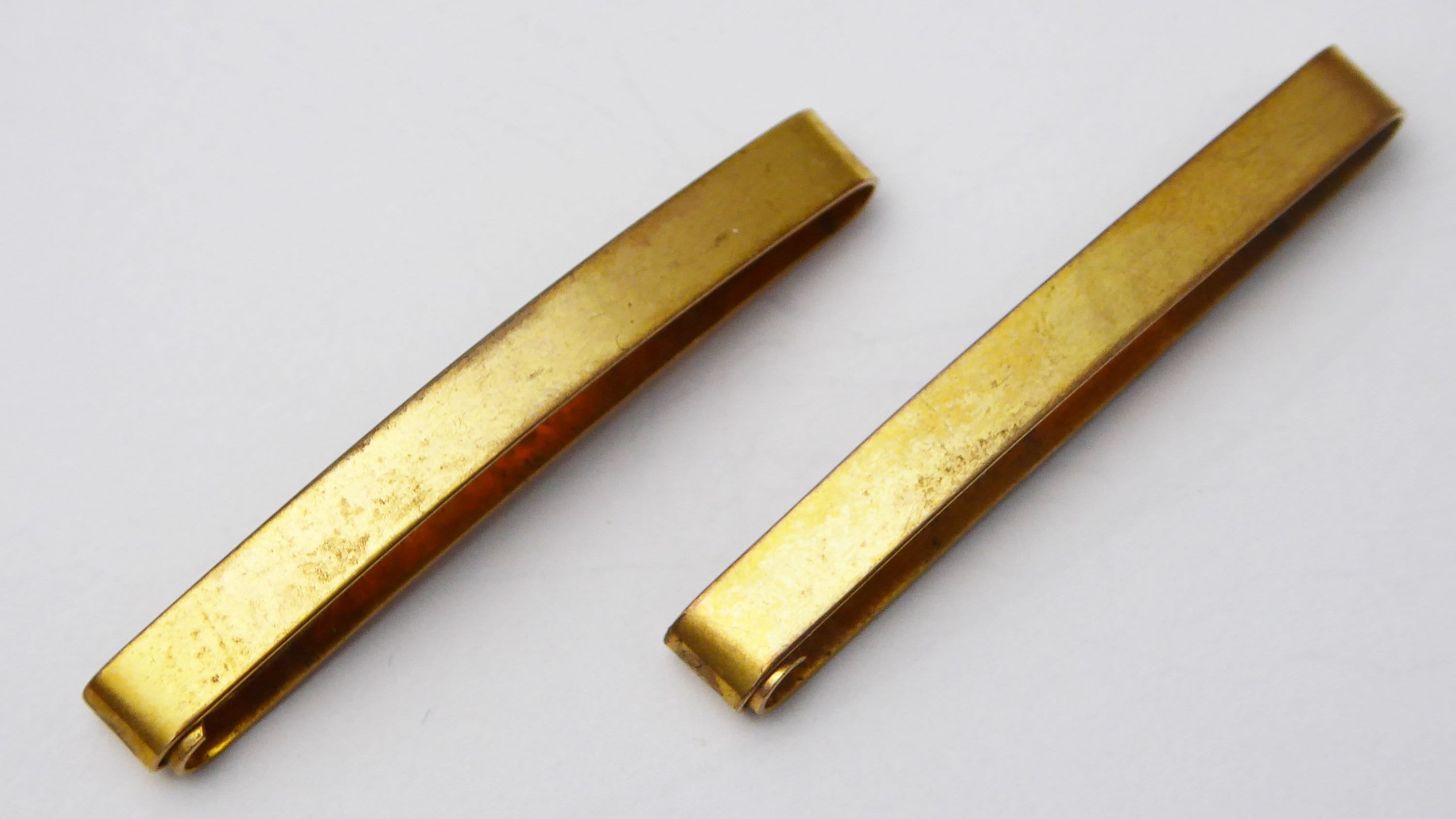 Pair Antique Vintage C1930s Gold Filled Hair Clips