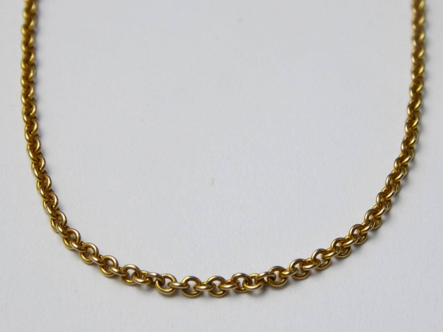 Vintage 14ct Yellow Gold Belcher Chain – 15” Inches – 2.72 grams