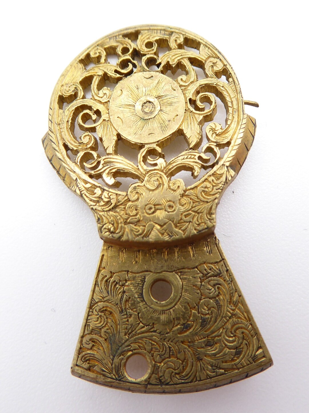 Antique Verge Fusee Pocket Watch Balance Cock Gargoyle Face - Etsy