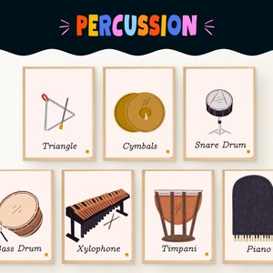 Orchestral Instruments Classroom Poster Set | Music Class Decor | Music ...