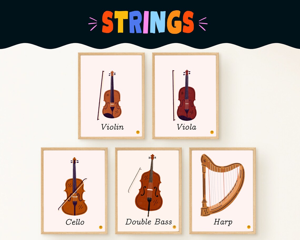 Orchestral Instruments Classroom Poster Set | Music Class Decor | Music ...