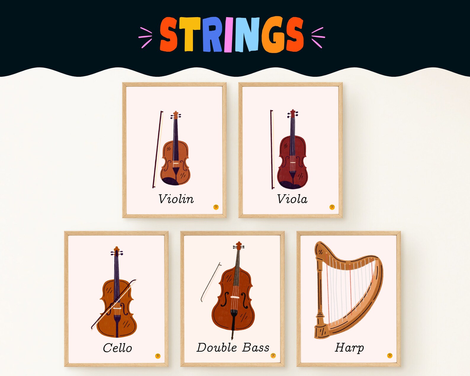 Orchestral Instruments Classroom Poster Set | Music Class Decor | Music ...