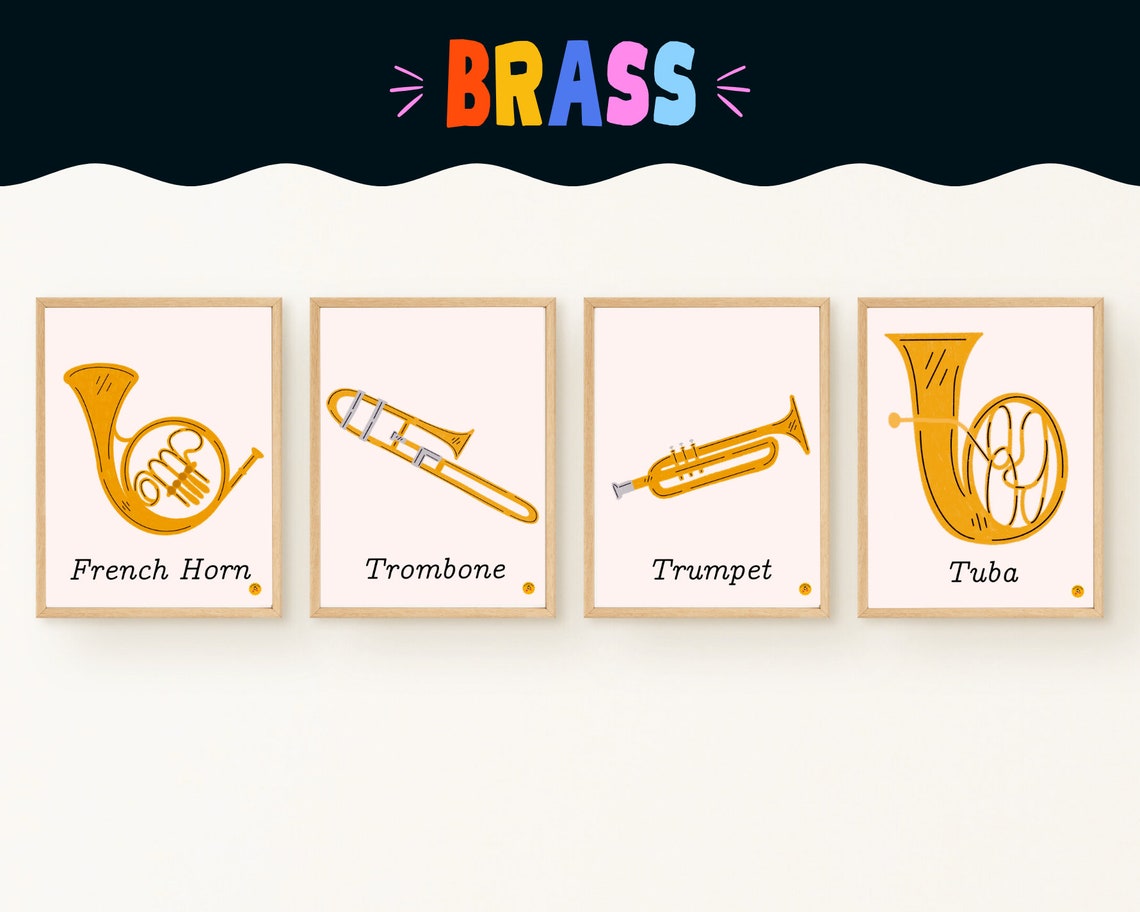 Orchestral Instruments Classroom Poster Set | Music Class Decor | Music ...