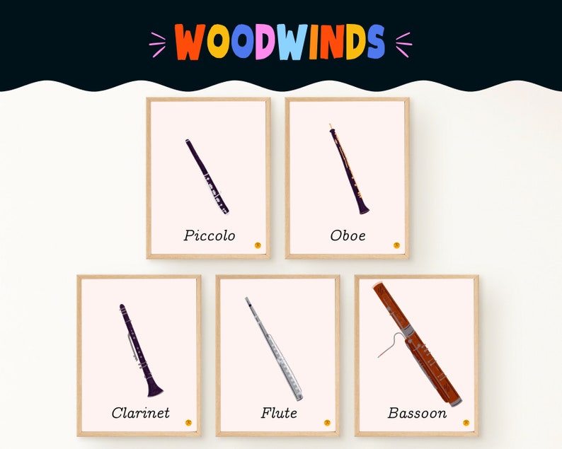 Orchestral Instruments Classroom Poster Set | Music Class Decor | Music ...