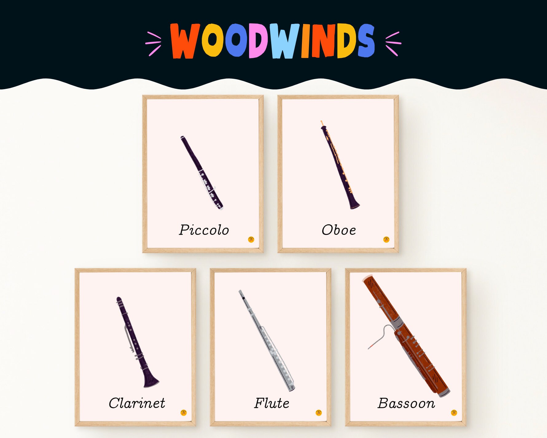 Orchestral Instruments Classroom Poster Set | Music Class Decor | Music ...