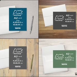 4.25x5.5in Greeting Card & Envelope on Table A2-card Vertical - Etsy