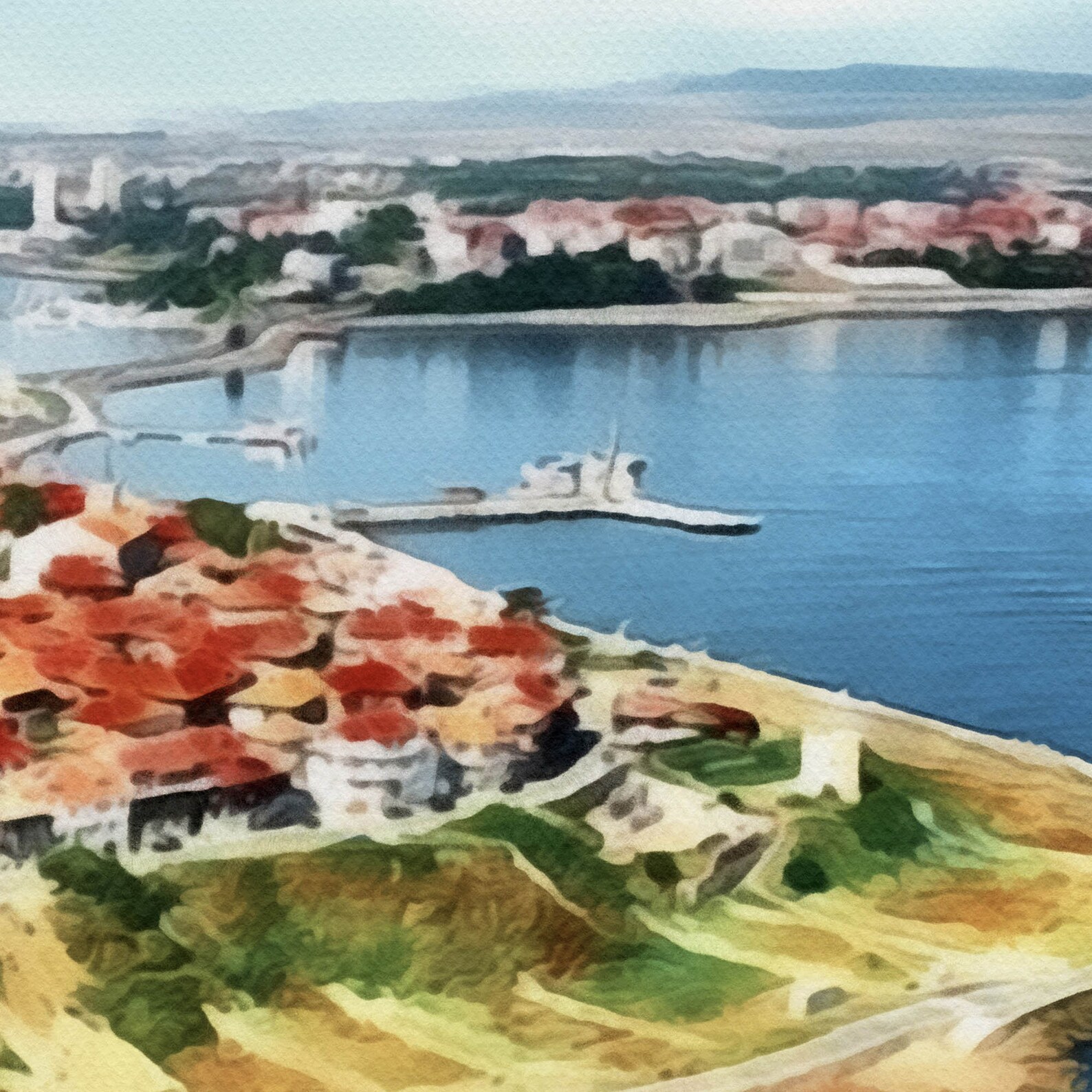 Island of Old Nessebar Ancient City Scenery Bulgaria - Etsy