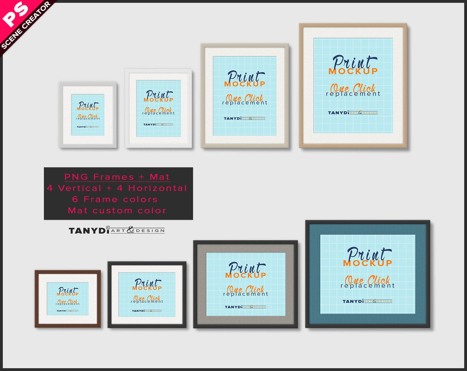 Wall Display Guide 8x10 11x14 16x20 20x24 Scene Creator - Etsy