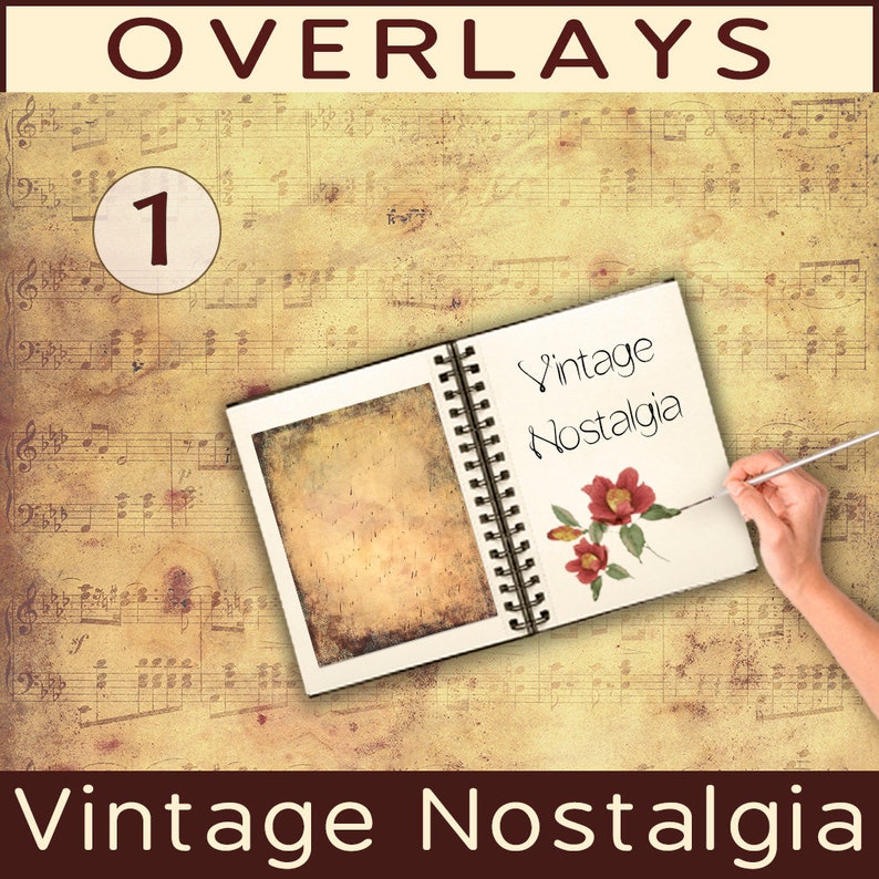 Photo Overlay Textures 10 JPG Vintage Nostalgia Set-1 Photo - Etsy
