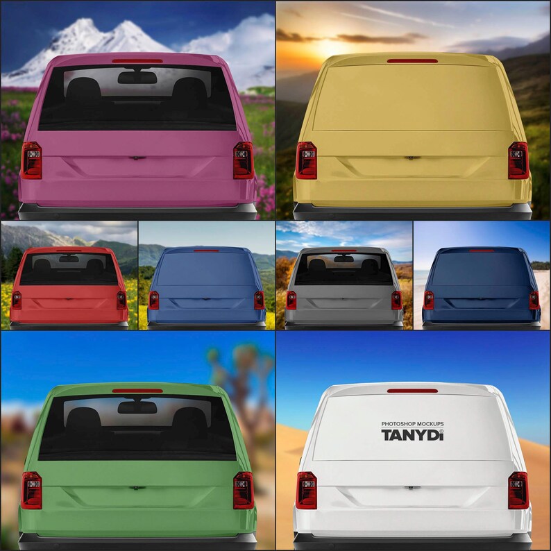 Bundle of PNG & JPEG Backside Cars, Sticker Display Custom Scene ...