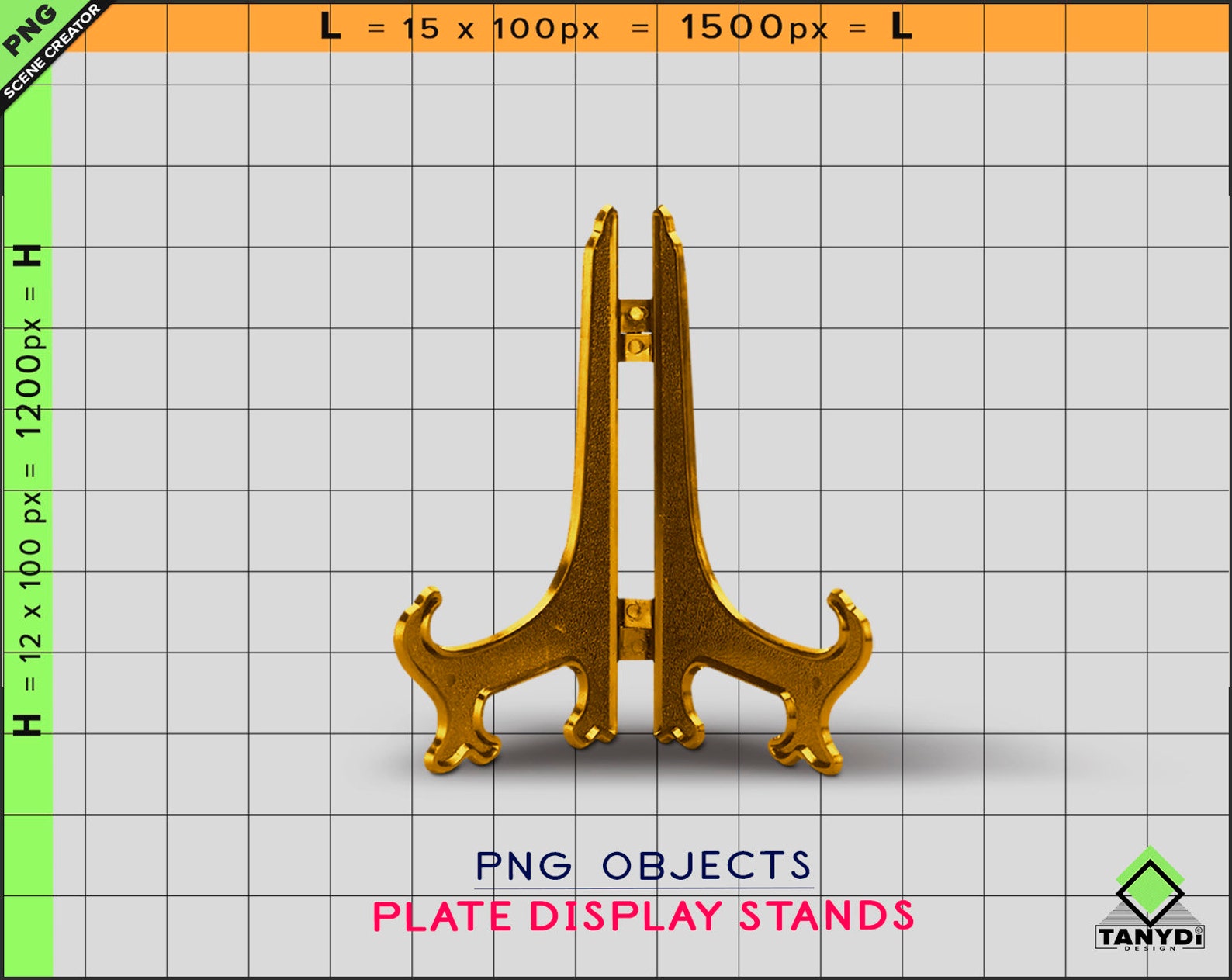 Plate Display Stand - PNG Object, 4 PNG Stands Black Wood, Brown Wood ...