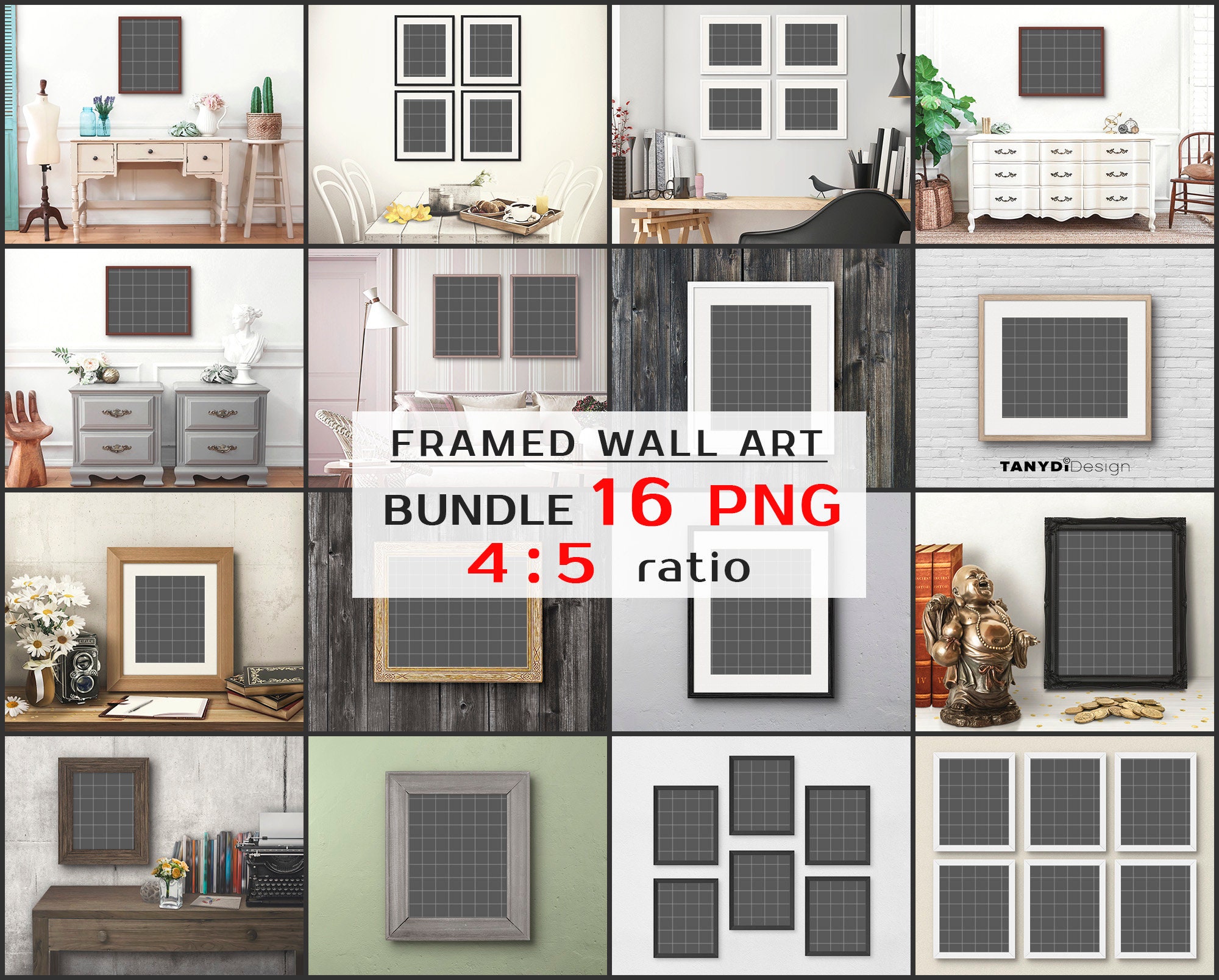 Empty Frames On Wall