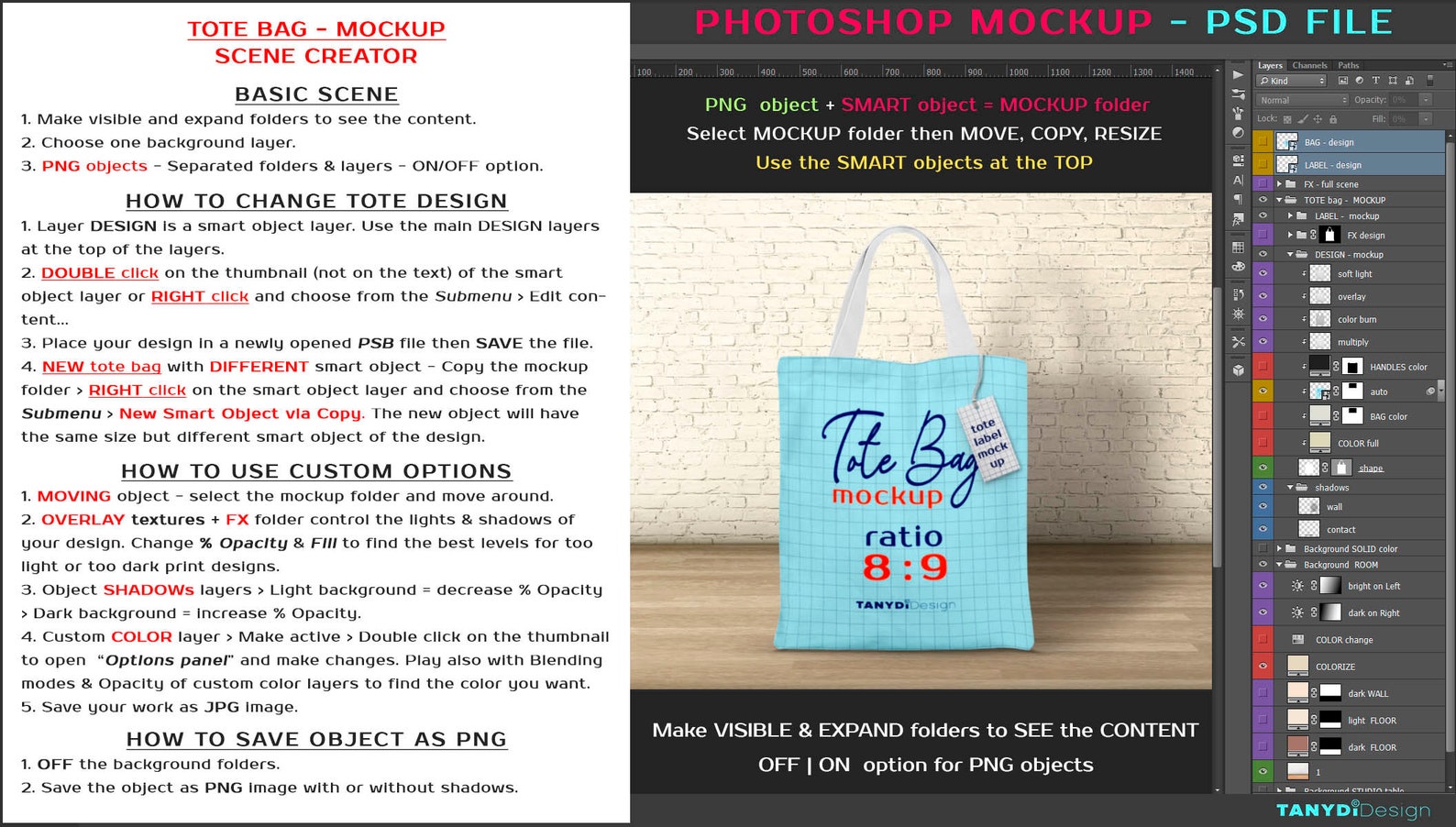 Rectangle Tote Bag With Fabric Handles 16x18 in 40x45 Cm - Etsy