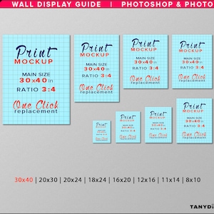 8 Sizes Wall Display Guide 30x40 20x30 20x24 18x24 16x20 - Etsy