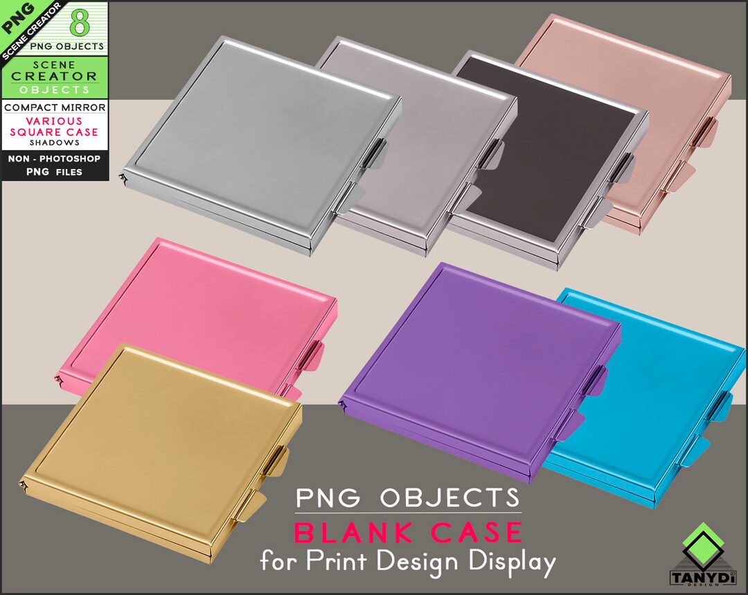 Blank PNG Compact Mirror Square Case 8 PNG Various Cases - Etsy