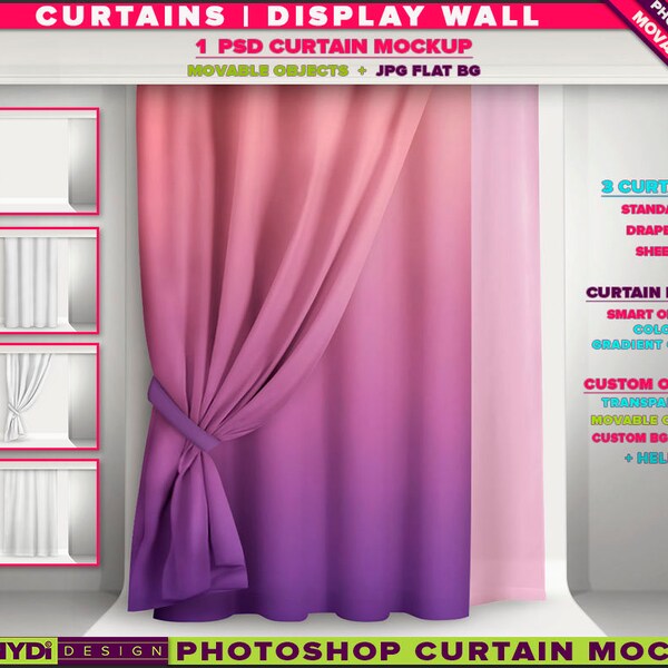 Sheer Curtain Mockup - Etsy