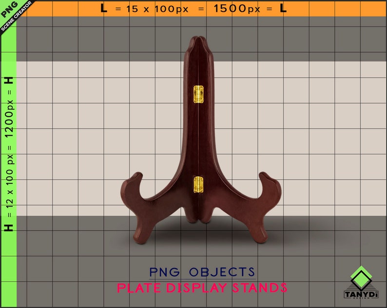 Plate Display Stand PNG Object 4 PNG Stands Black Wood - Etsy