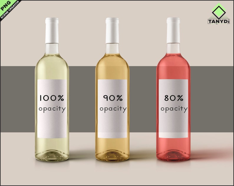 Blank Long Label PNG Wine Bottle 6 PNG Bottles With White - Etsy