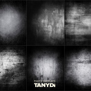 Dark Cinematic, Photo Overlay Texture Set, Ageing Grunge Vintage Photo ...