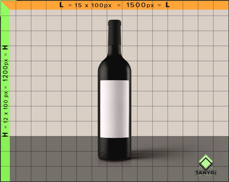 Blank Long Label PNG Wine Bottle 6 PNG Bottles With Red Wine - Etsy