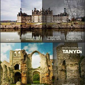 Dark Cinematic, Photo Overlay Texture Set, Ageing Grunge Vintage Photo ...