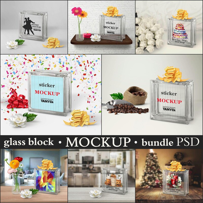 Glass Block Decal - Etsy