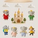 Baby Crib Mobile,babar Baby Mobile, Babar the Elephant and Family ...