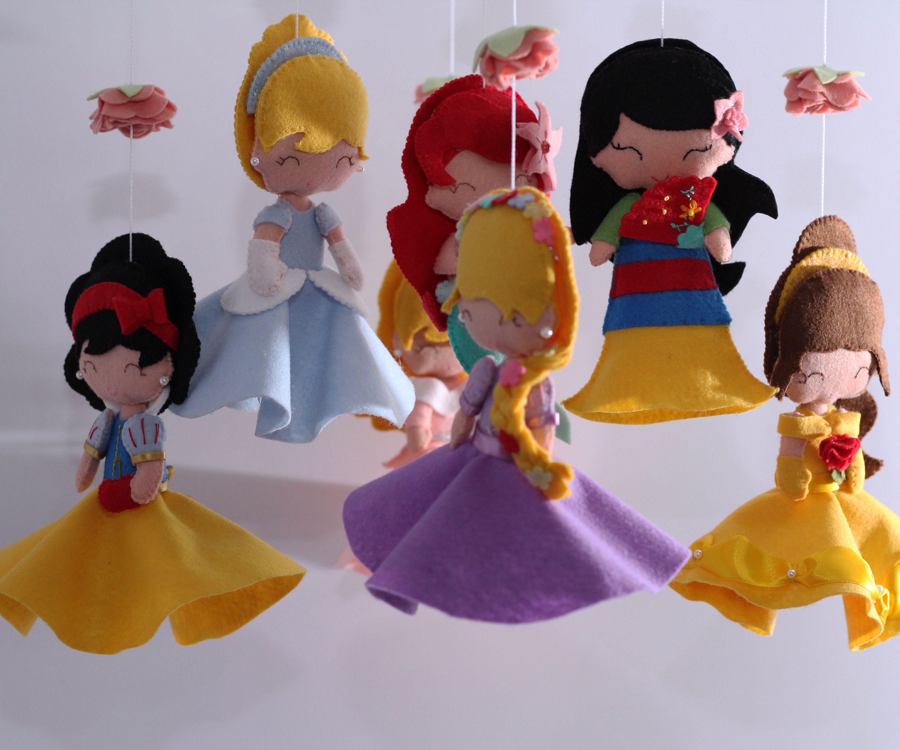 Baby Crib Mobile Princess Nursery Princess Mobile - Etsy