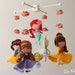 Baby Crib Mobile Princess Nursery Princess Mobile - Etsy