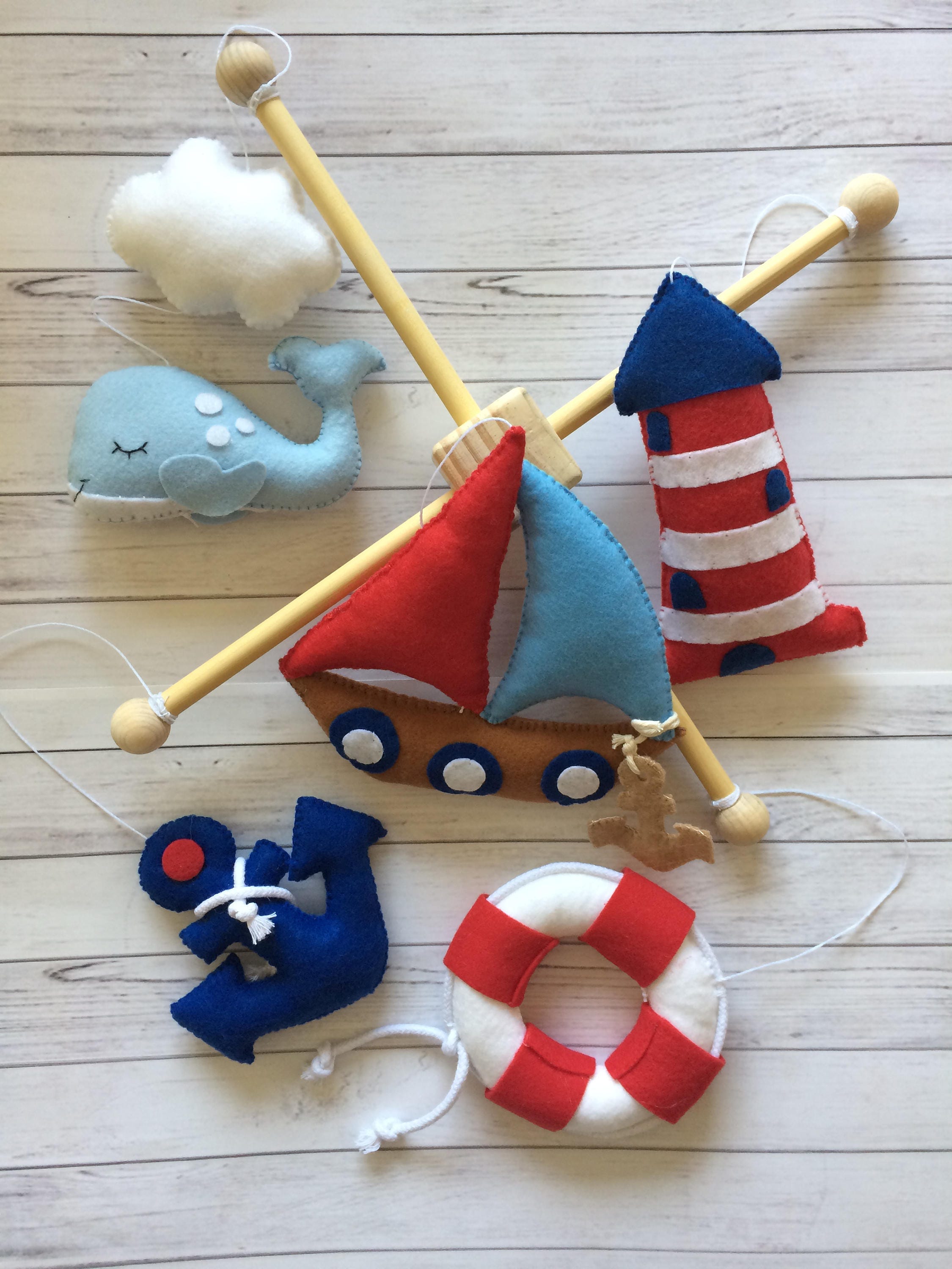 Baby Mobile Nautical Baby Boy Mobile Cot Mobile Boat | Etsy