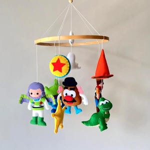 Toy Story Baby Mobile - Handmade Felt Crib Mobile - Buzz Lightyear ...